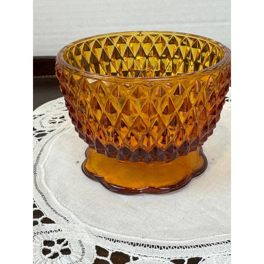 Accents | Vintage Indiana Glass Diamond Fairy Lamp Base No Chips Or ...